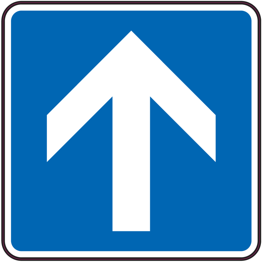 Votre autocollant et Autocollant Panneau Indication Circulation Sens ...